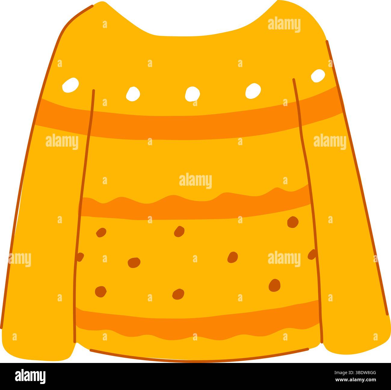 soft winter sweater cozy cartoon vector illustration Stock Vector Image ...