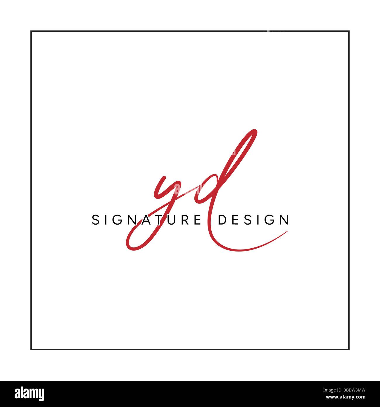 YD Handwritten Signature logo - Vector Logo Template for Beauty ...