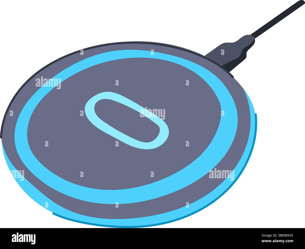 convenience wireless laptop charger cartoon vector illustration Stock ...