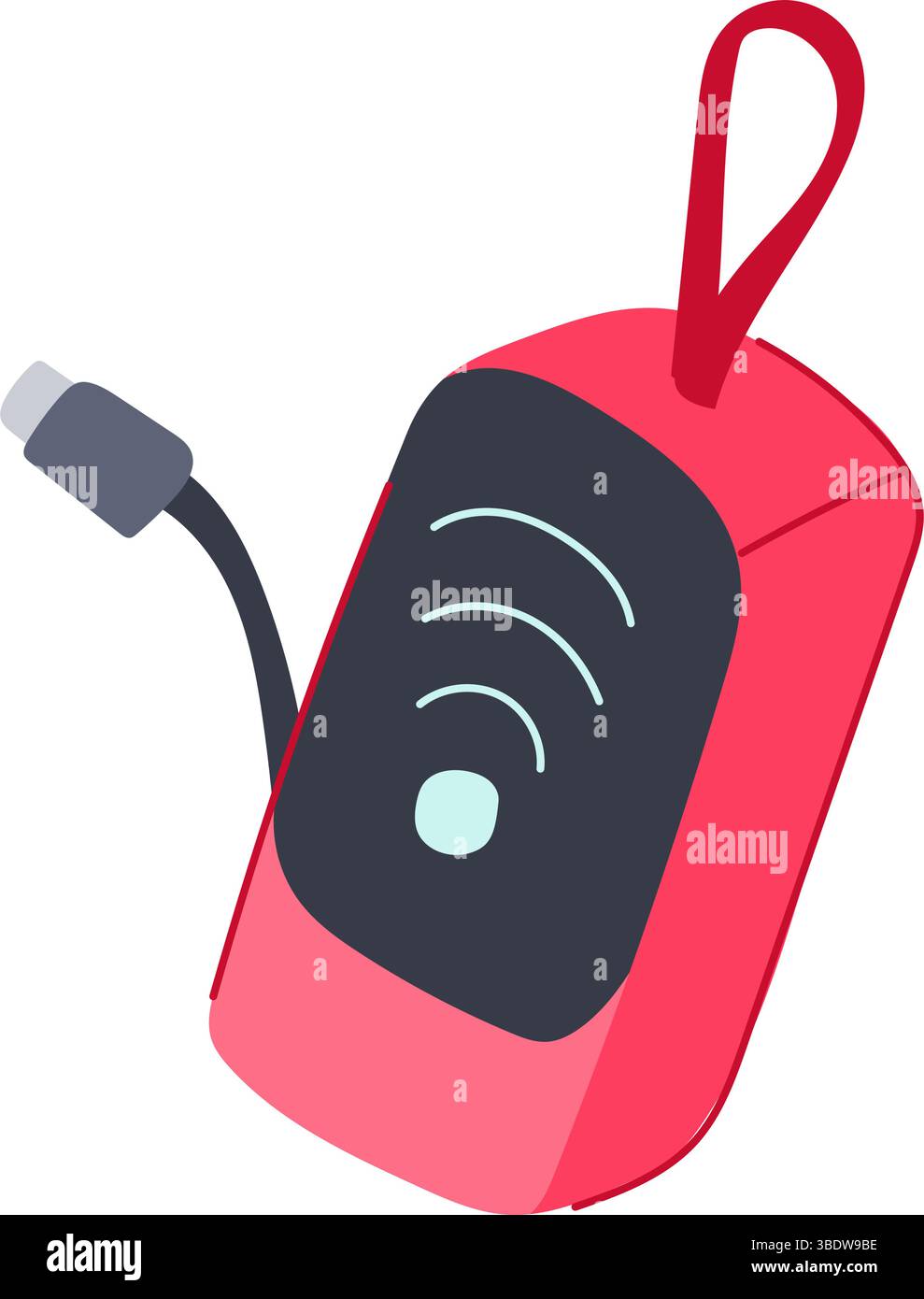 technology wireless laptop charger cartoon vector illustration Stock ...