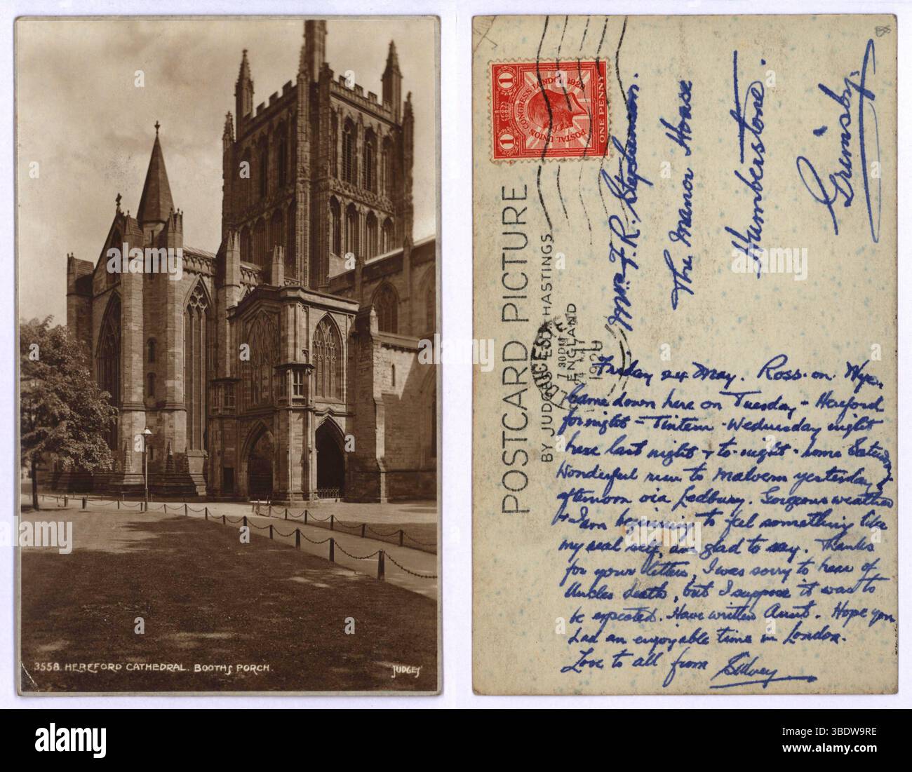 Judges' Postcard 3558. HEREFORD CATHEDRAL. BOOTHS PORCH. JUDGES’ Stock ...