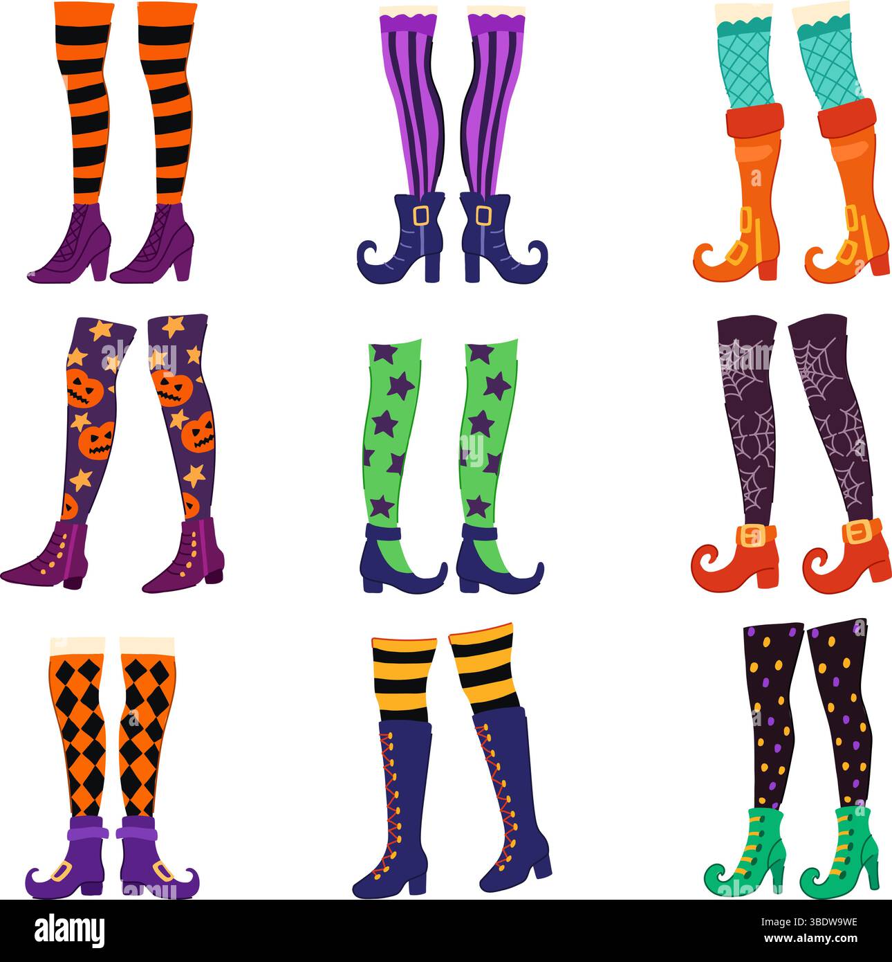 witch legs set cartoon vector illustration Stock Vector Image & Art - Alamy