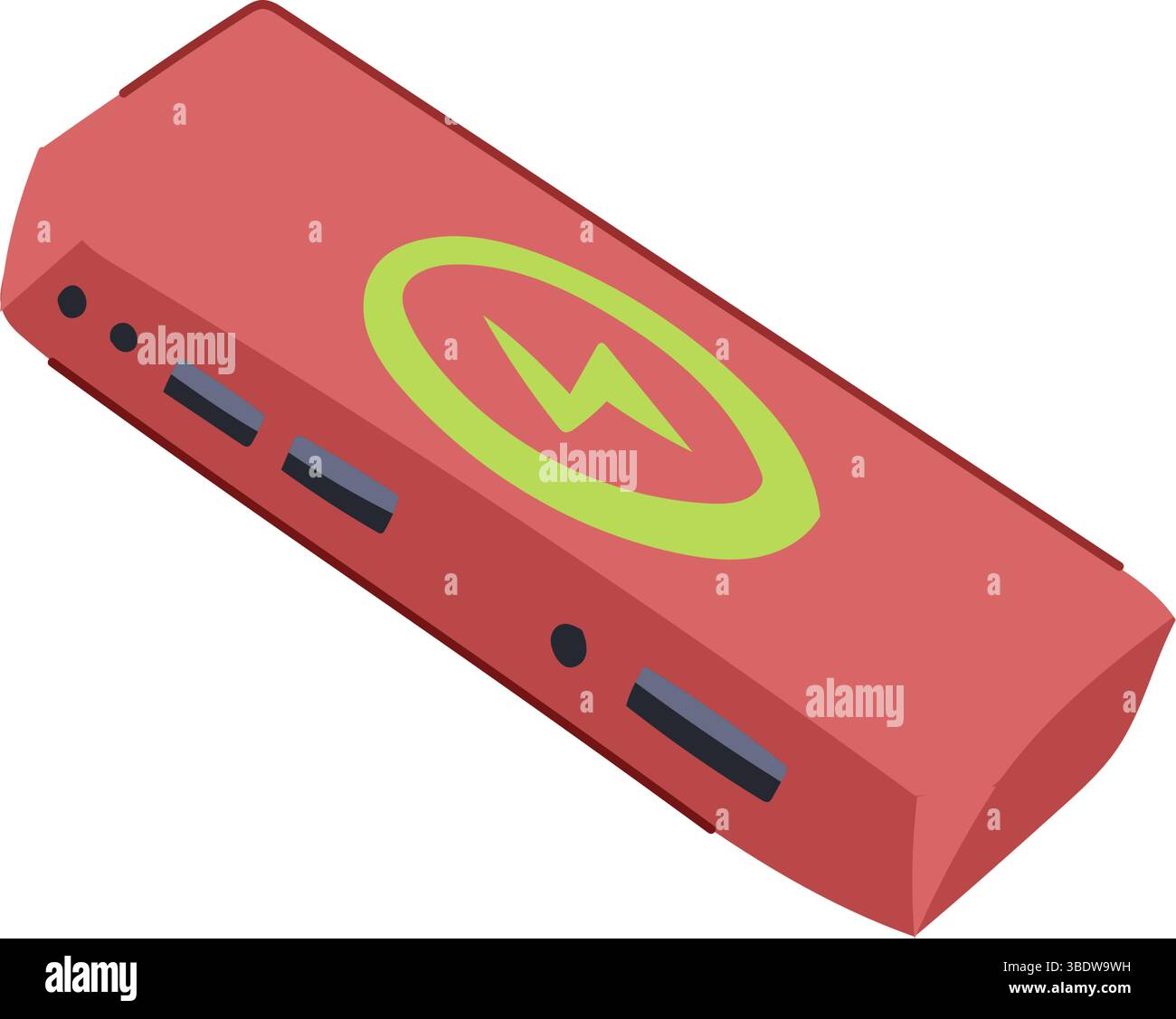 qi wireless laptop charger cartoon vector illustration Stock Vector ...
