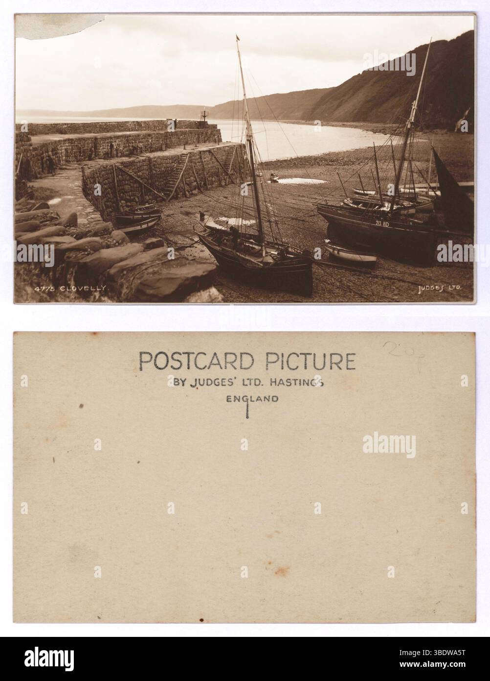 Judges' Postcard 4775. CLOVELLY. JUDGES’ LTD Stock Photo - Alamy