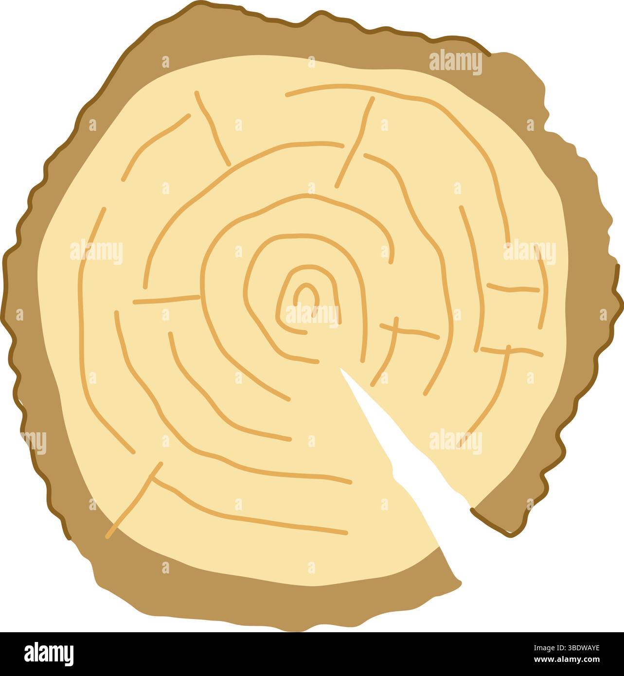 texture wood circle cartoon vector illustration Stock Vector Image ...