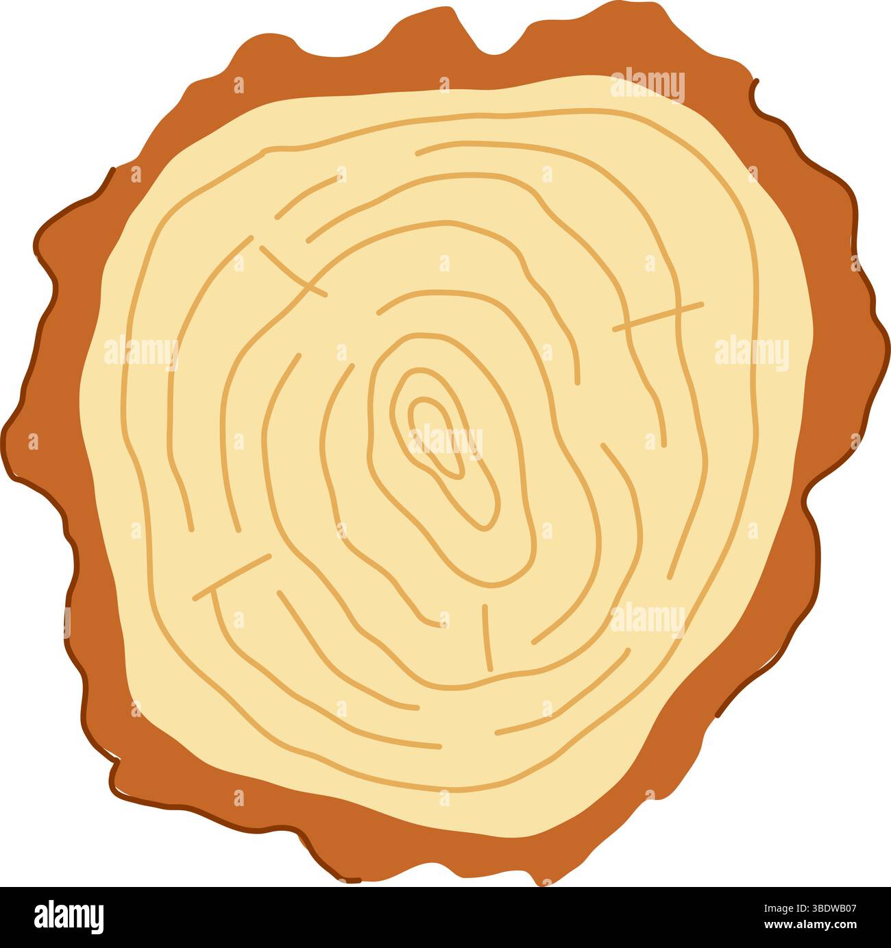 rings wood circle cartoon vector illustration Stock Vector Image & Art ...