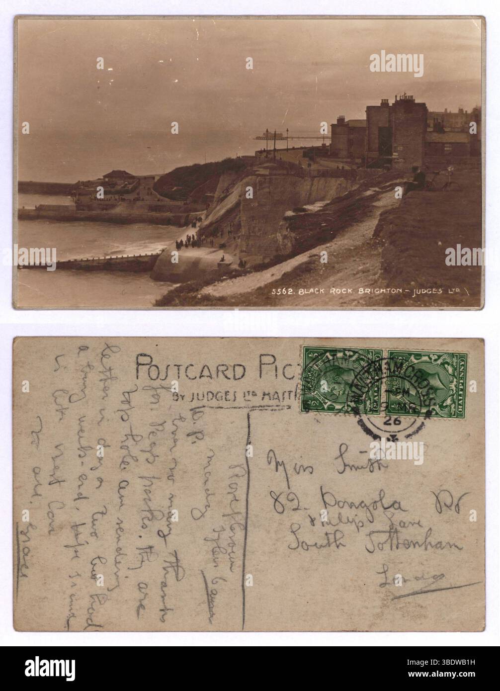 Judges' Postcard 5562. BLACK ROCK. BRIGHTON.—JUDGES’ LTD Stock Photo ...