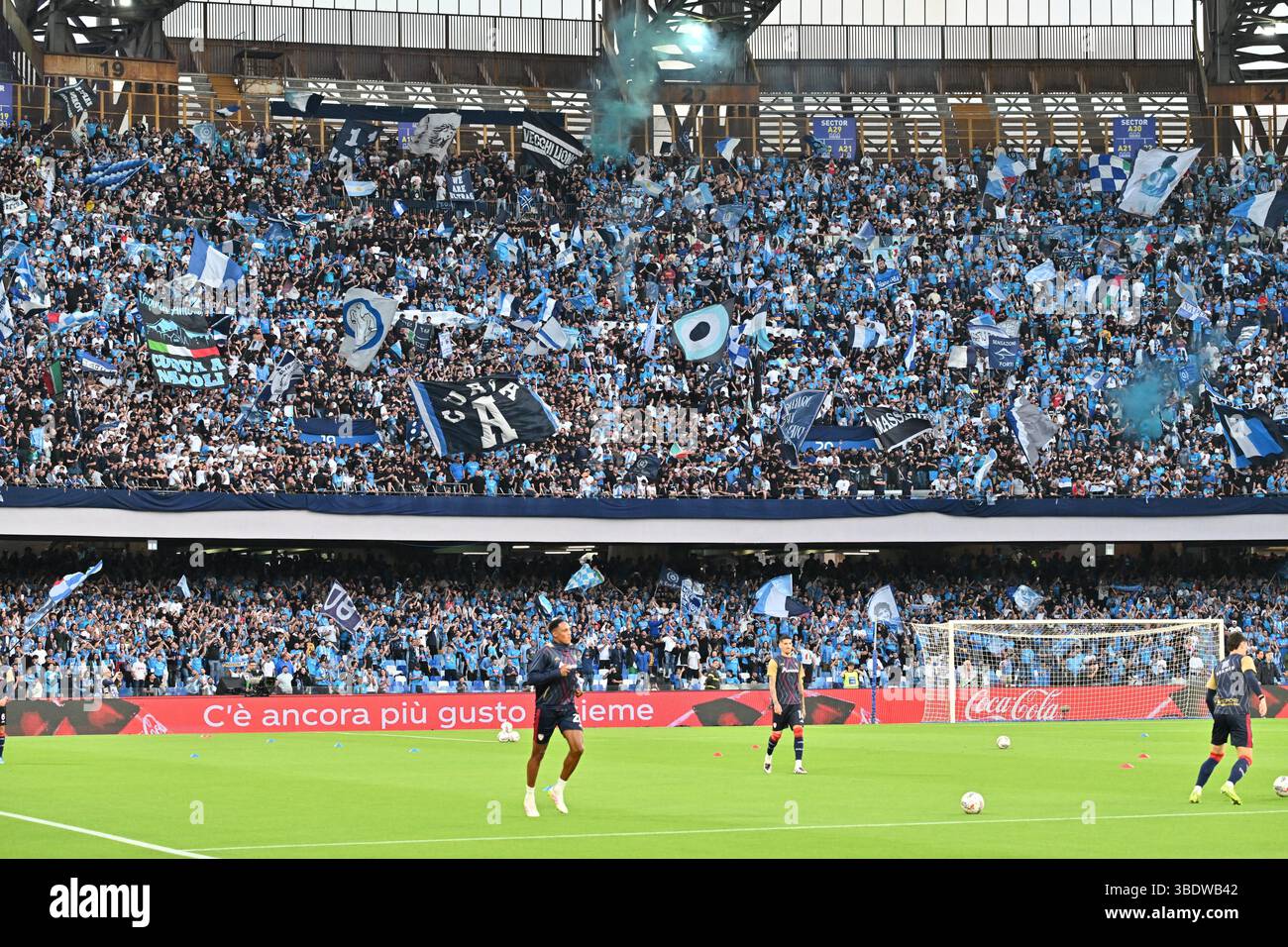 Naples, Italy. 23rd May, 2025. Fans during the Italian championship ...