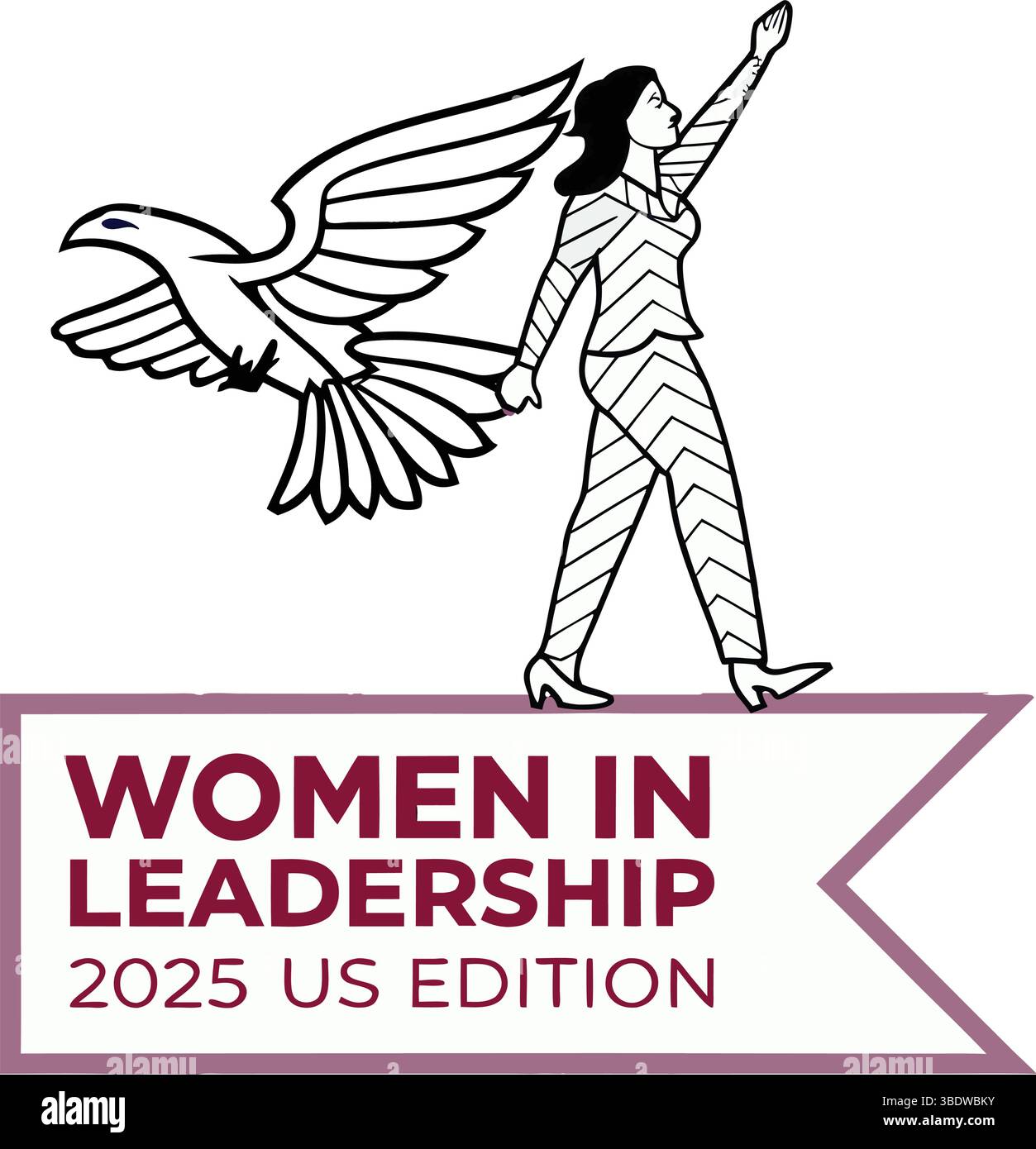 Powerful Women Mascot Logos for Global Leadership Summit 2025 – US ...