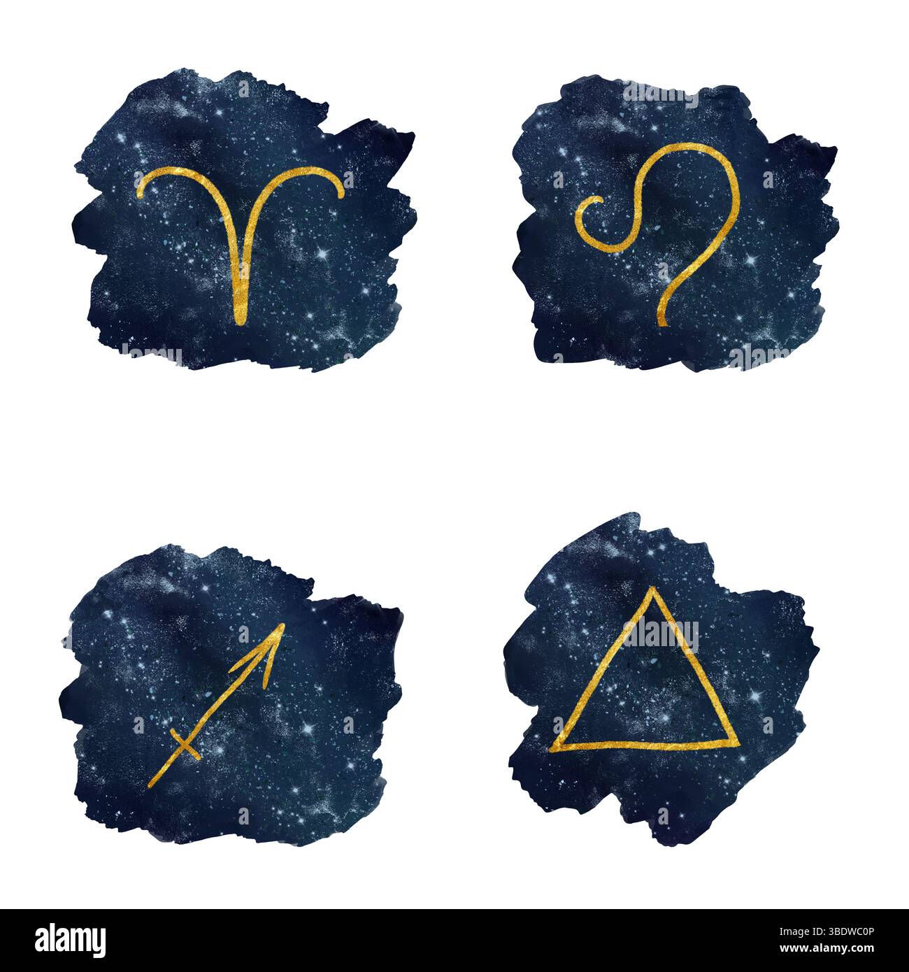 Zodiac signs set on Cut Out Stock Images & Pictures - Alamy