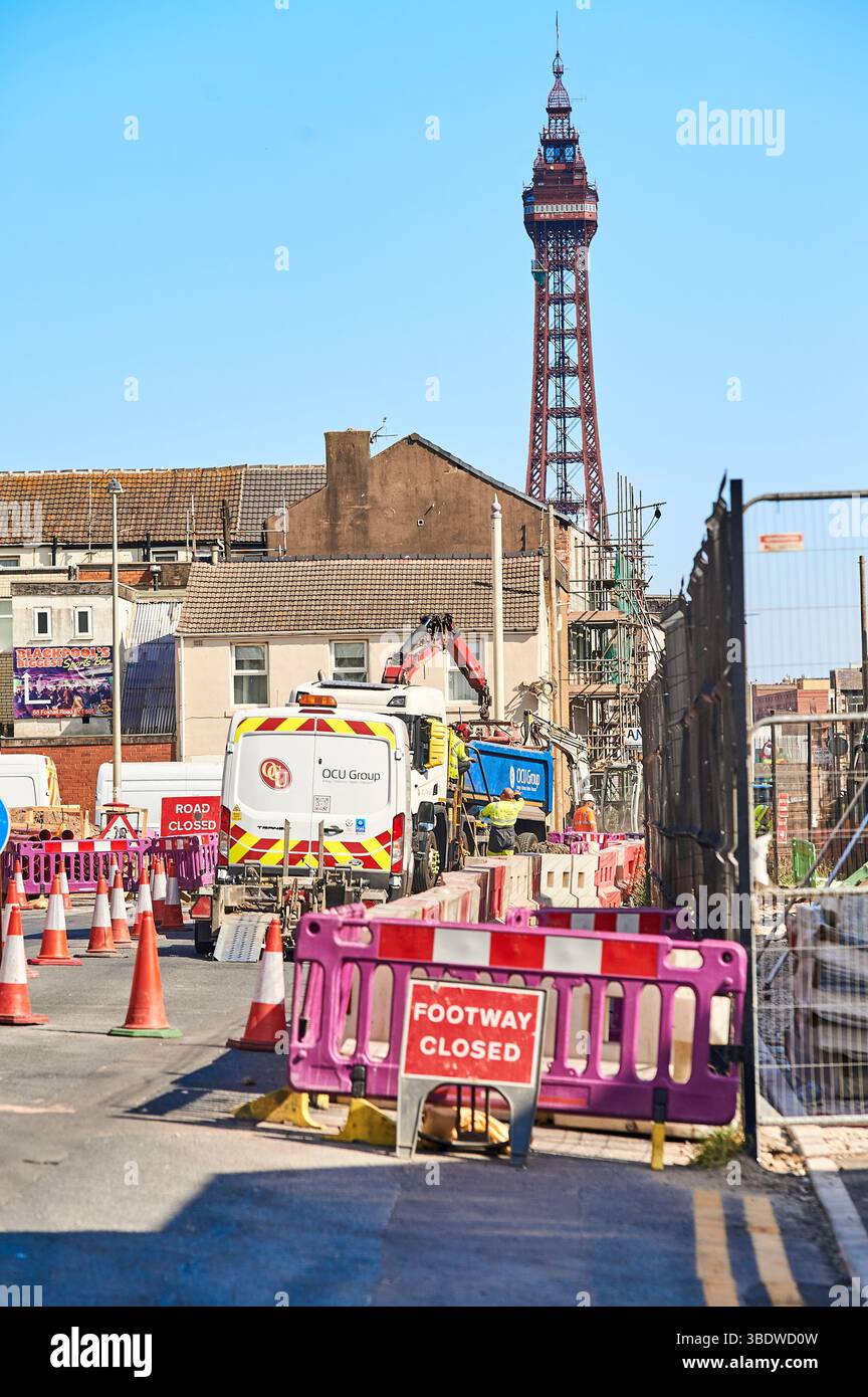 Blackpool side street hi-res stock photography and images - Alamy