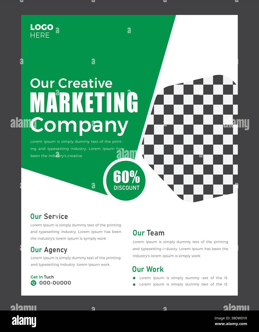 Creative marketing flyer design Stock Vector Image & Art - Alamy
