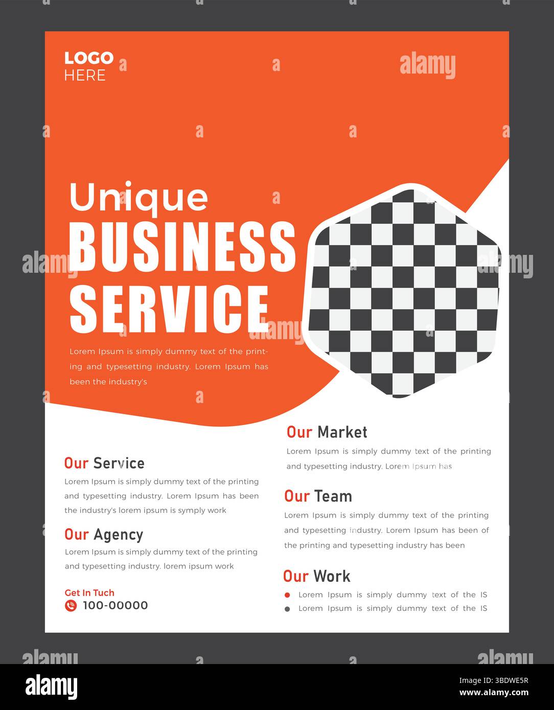 Creative marketing flyer design Stock Vector Image & Art - Alamy