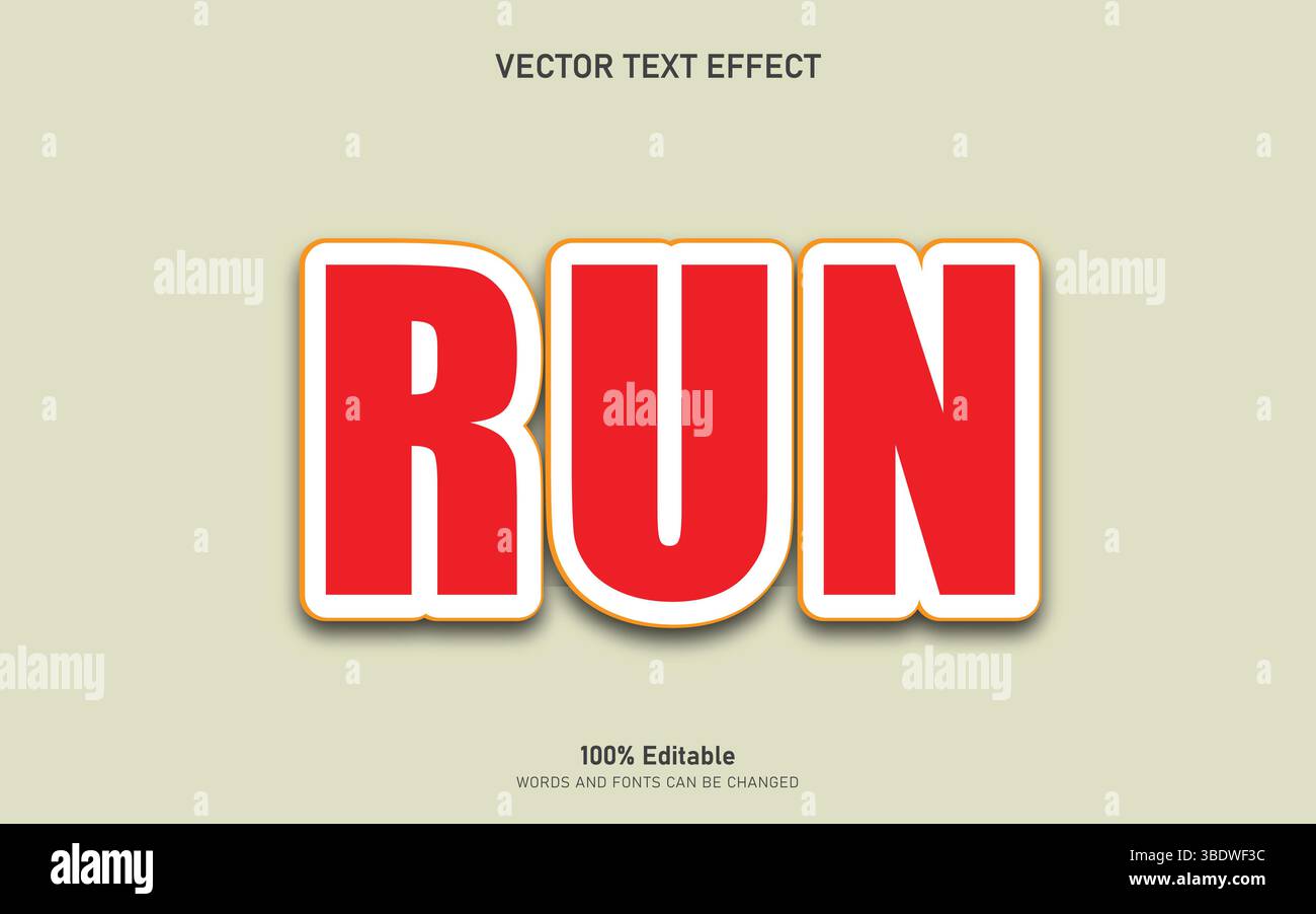 Editable Text effect Stock Vector Image & Art - Alamy