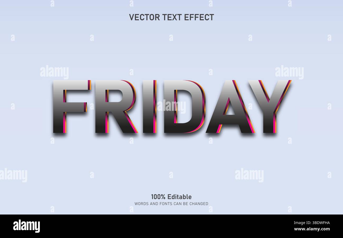 Word friday on letter Stock Vector Images - Alamy