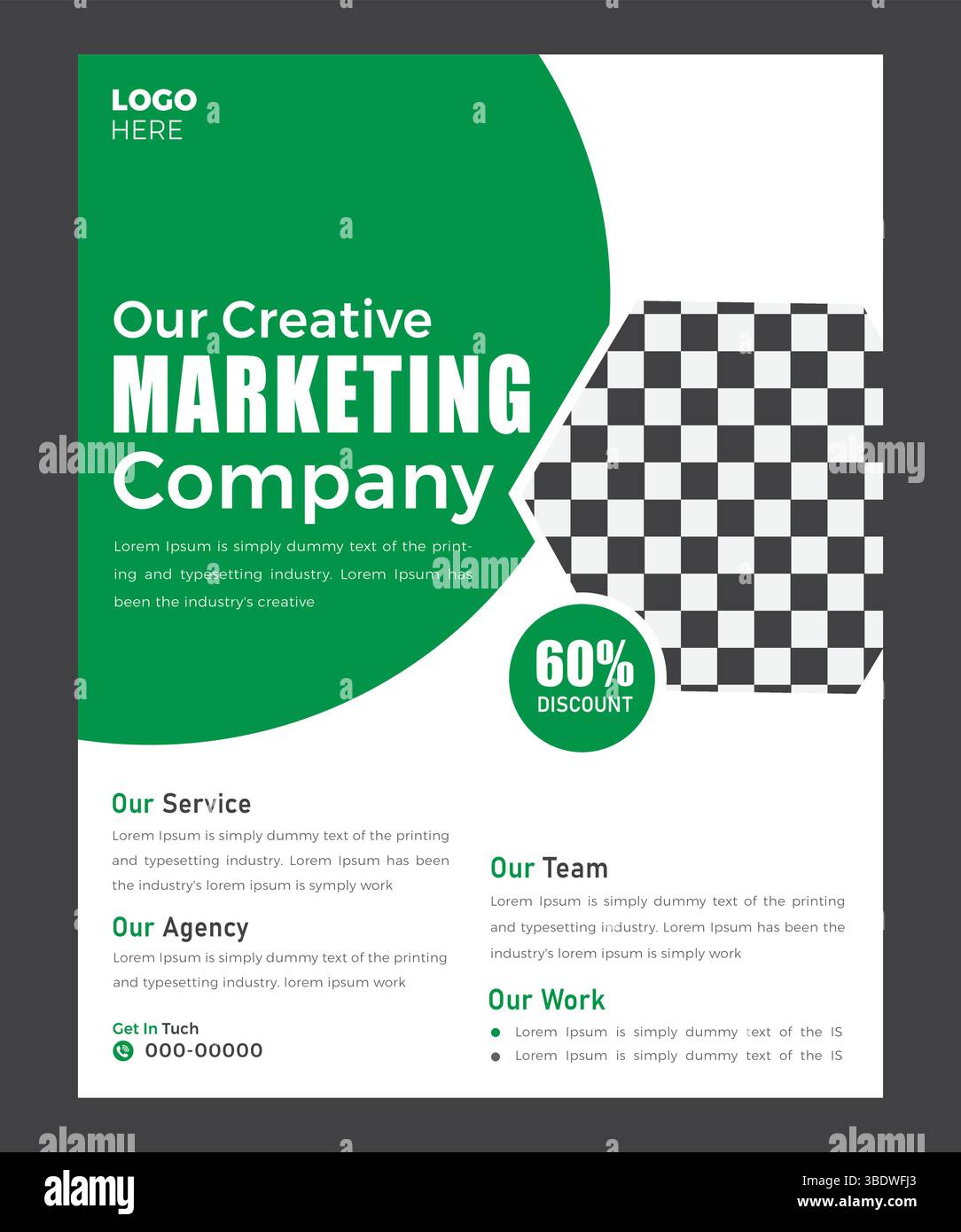 Creative marketing flyer design Stock Vector Image & Art - Alamy