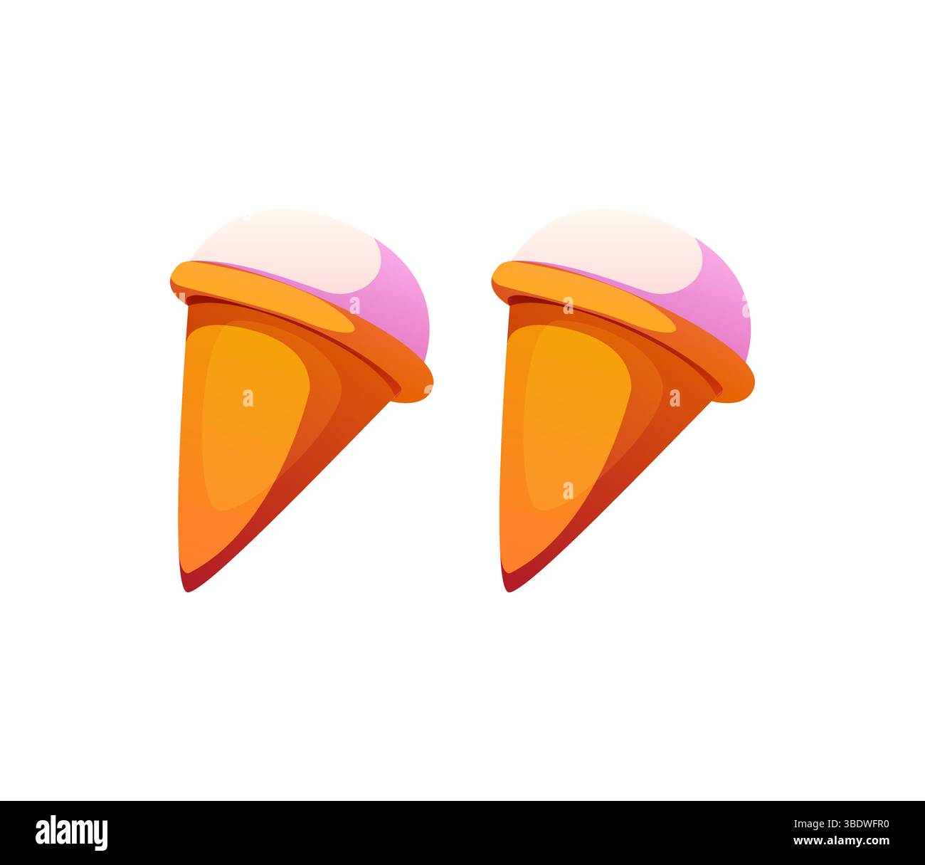 Summer holiday party cartoon font ice cream punctuation quotation mark ...