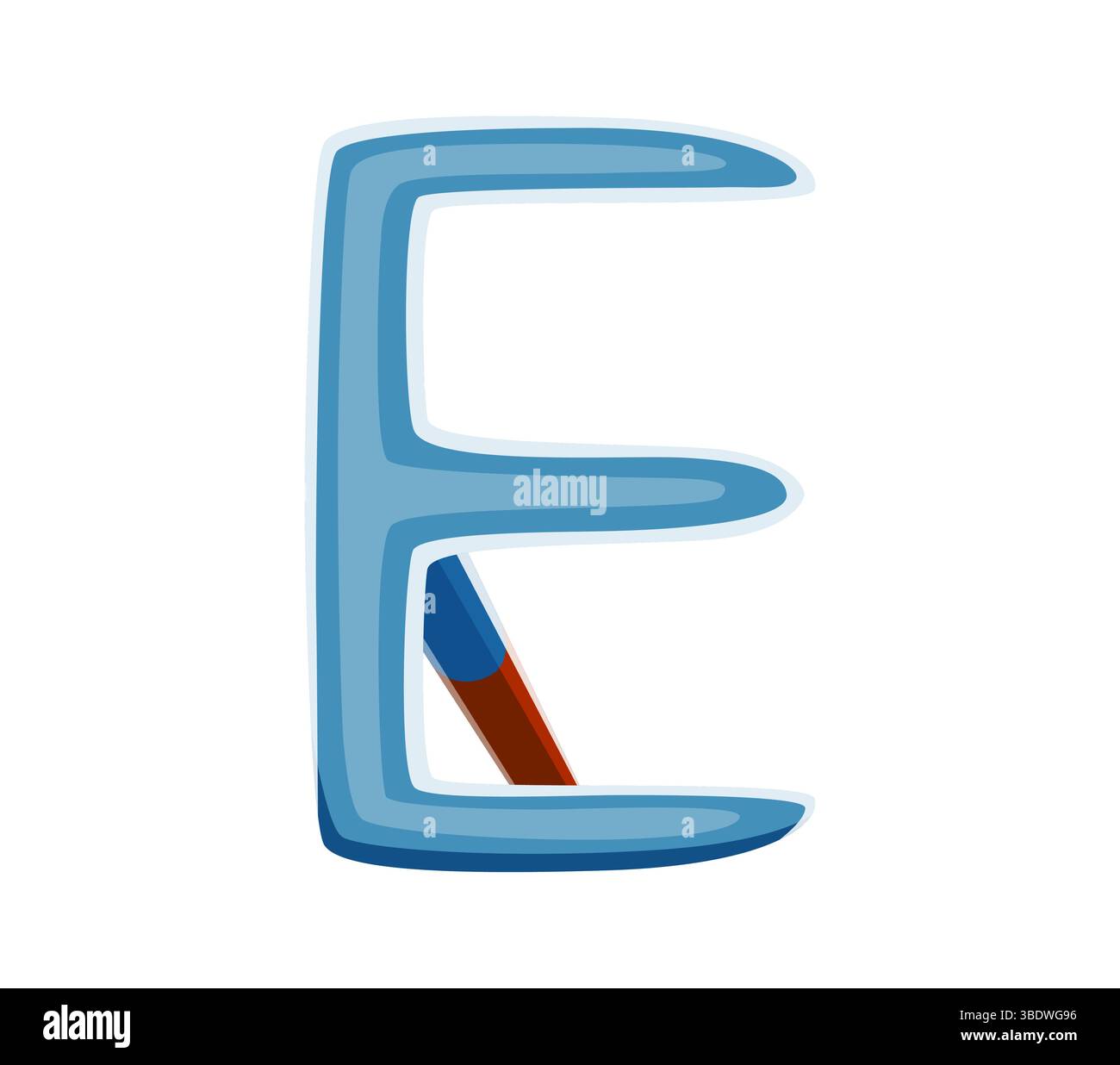 Autumn farming font typeface garden rake letter E. Autumn harvest ...
