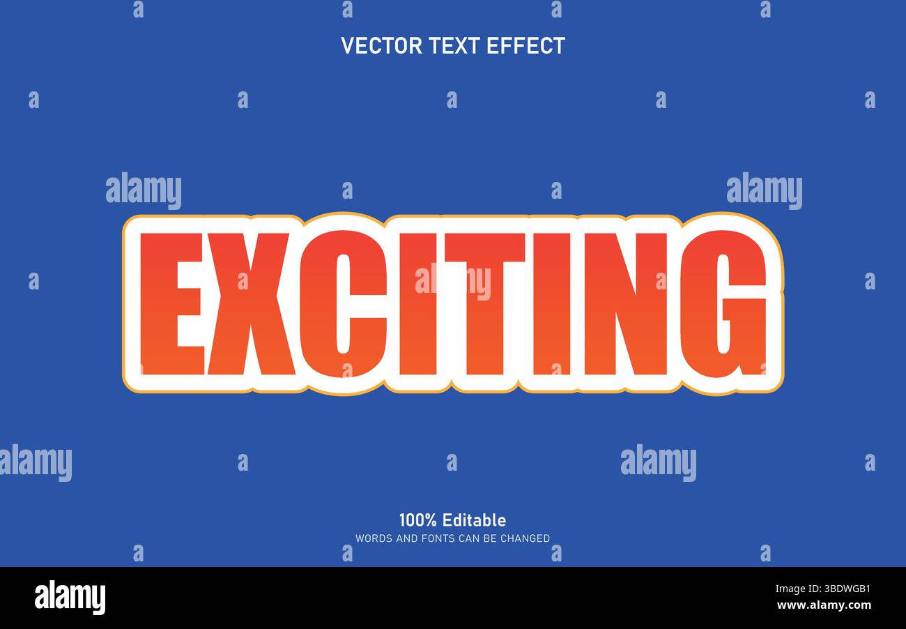 Cartoon editable text effect Stock Vector Image & Art - Alamy