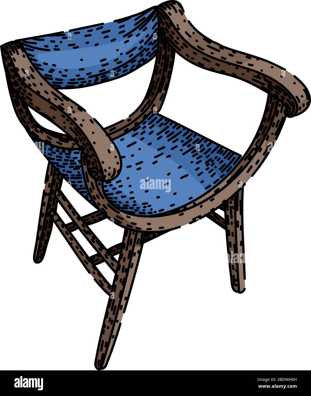 victorian antique chair sketch hand drawn vector Stock Vector Image & Art - Alamy