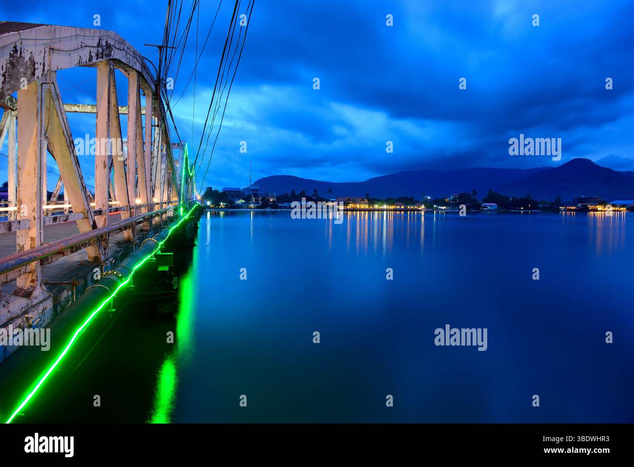 Bridge in Kampot, Cambodia Stock Photo - Alamy