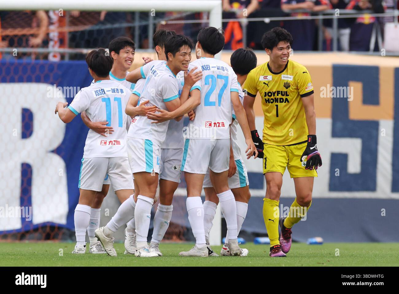 Saitama, Japan. 25th May, 2025. Tsukuba University team group Football/Soccer : The 105th ...