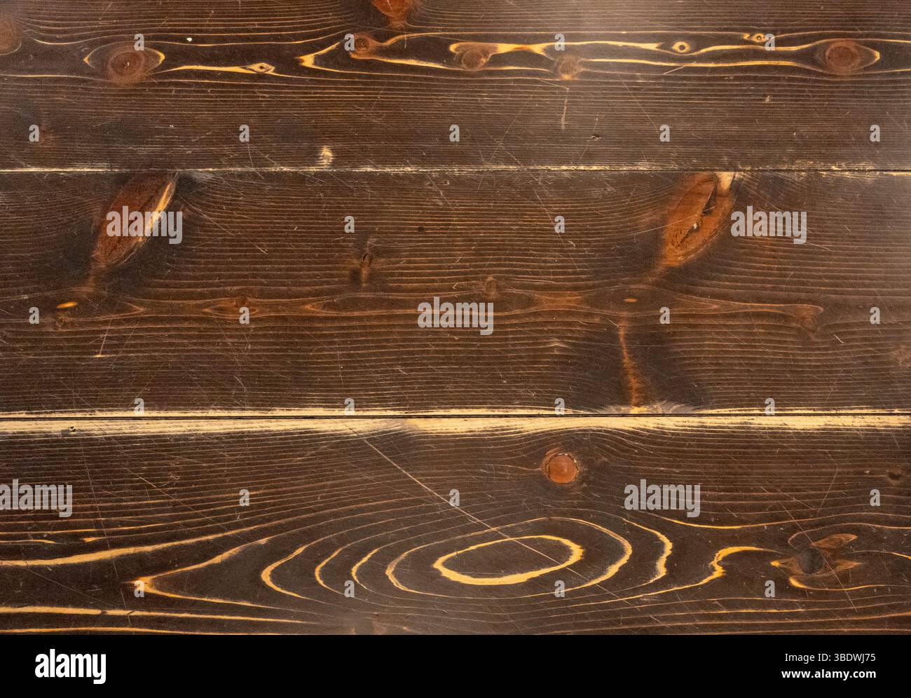 Detailed texture of aged wood showing natural grain, knots, and wear ...