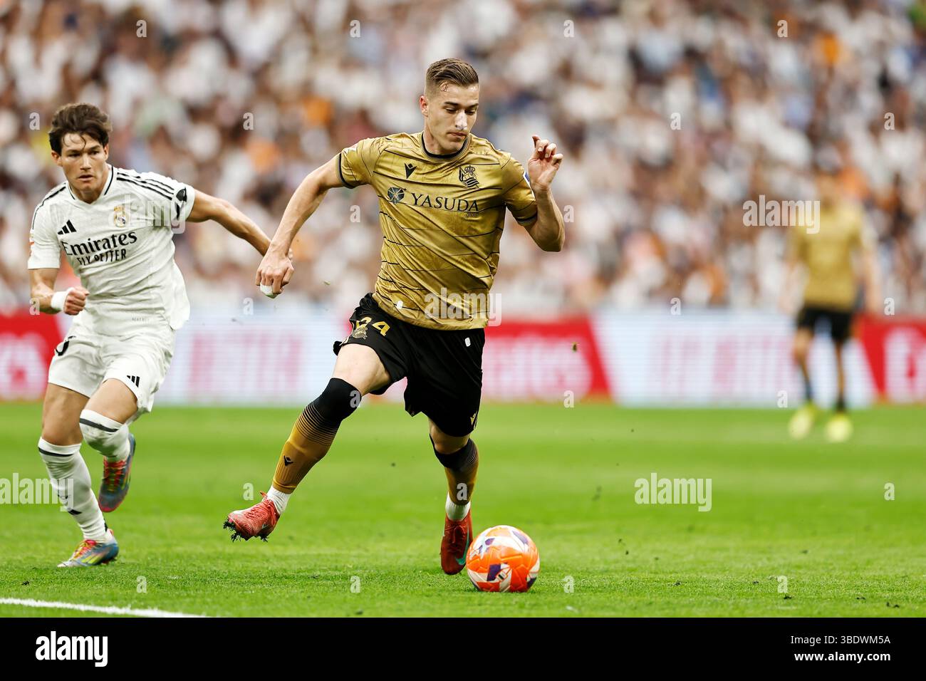 Madrid, Spain. 24th May, 2025. Luka Sucic (Sociedad) Football/Soccer ...