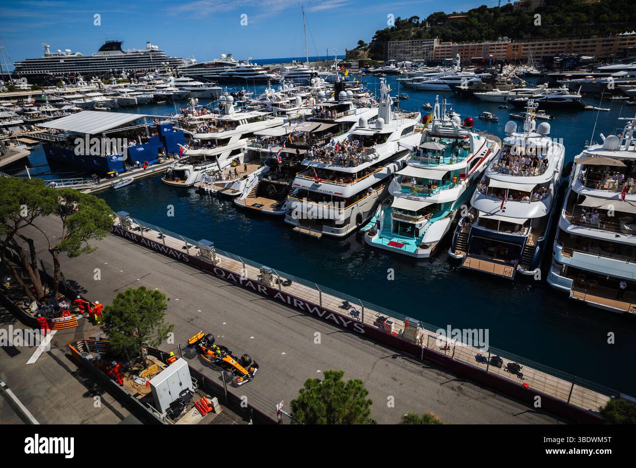 Circuit de Monaco, Monte-carlo, Monaco. 25.May.2025; Lando Norris of Great Britain and McLaren ...