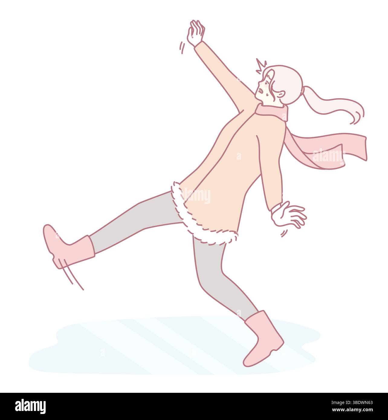 Slippery when frosty Stock Vector Images - Alamy