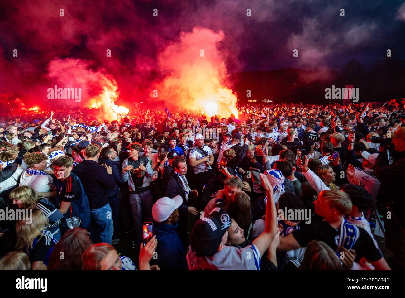 Copenhagen, Denmark. 25th May, 2025. FC Copenhagen fans seen in ...