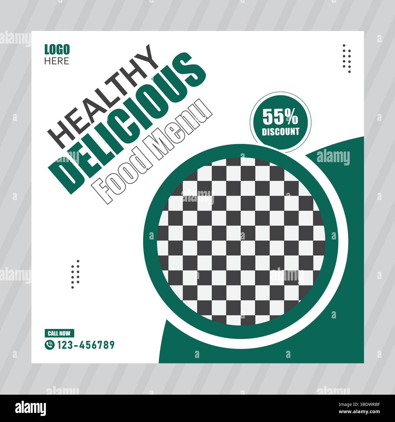 Food Social Media Post Design Stock Vector Image & Art - Alamy