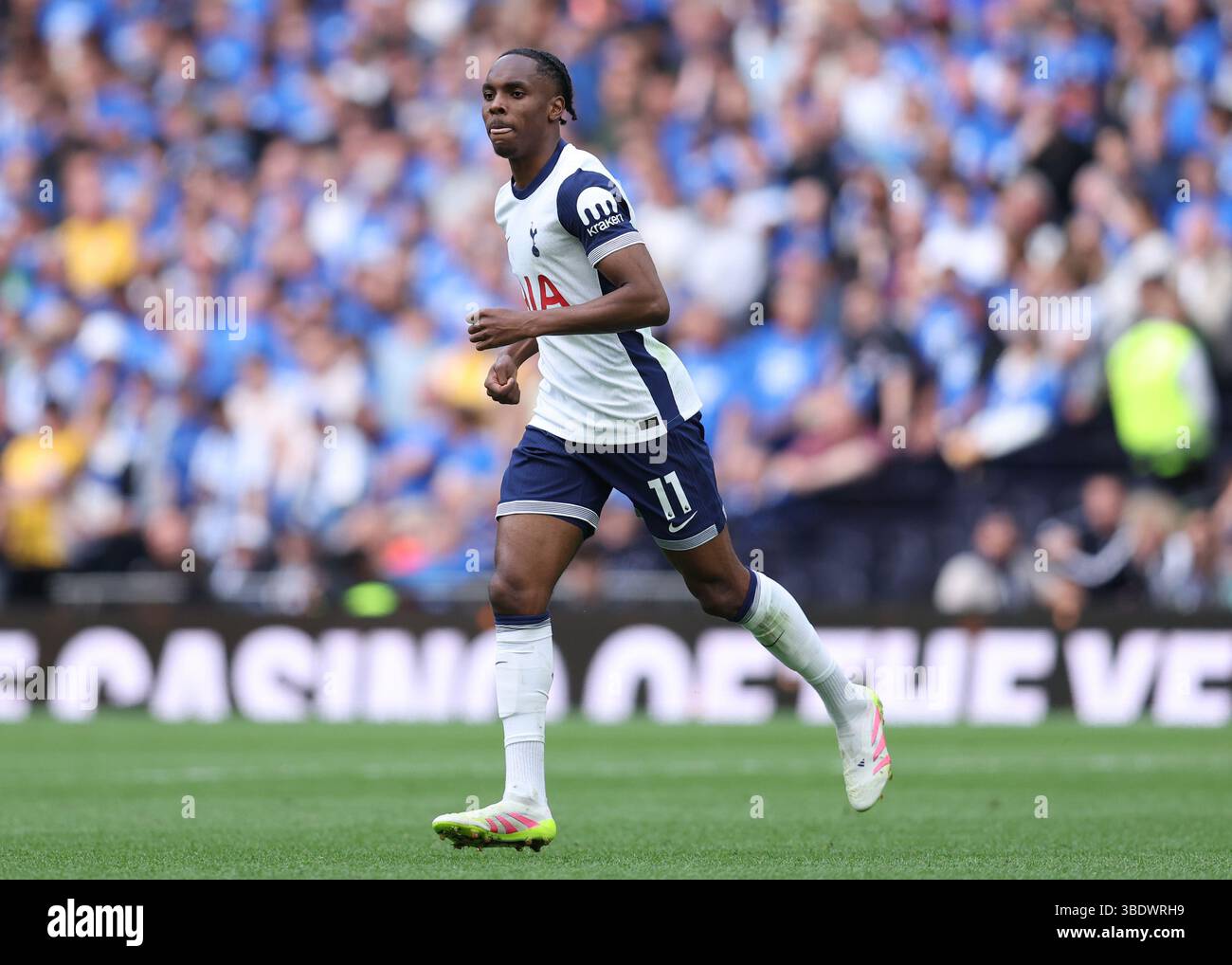 London, England, 25th May 2025. Mathys Tel of Tottenham Hotspur during ...