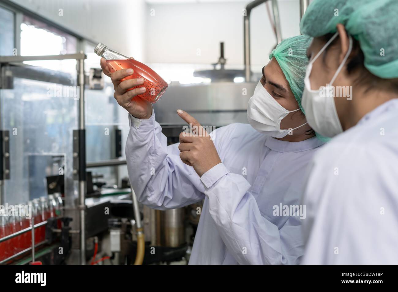 Inspector of food or beverages inspection about quality control food or ...