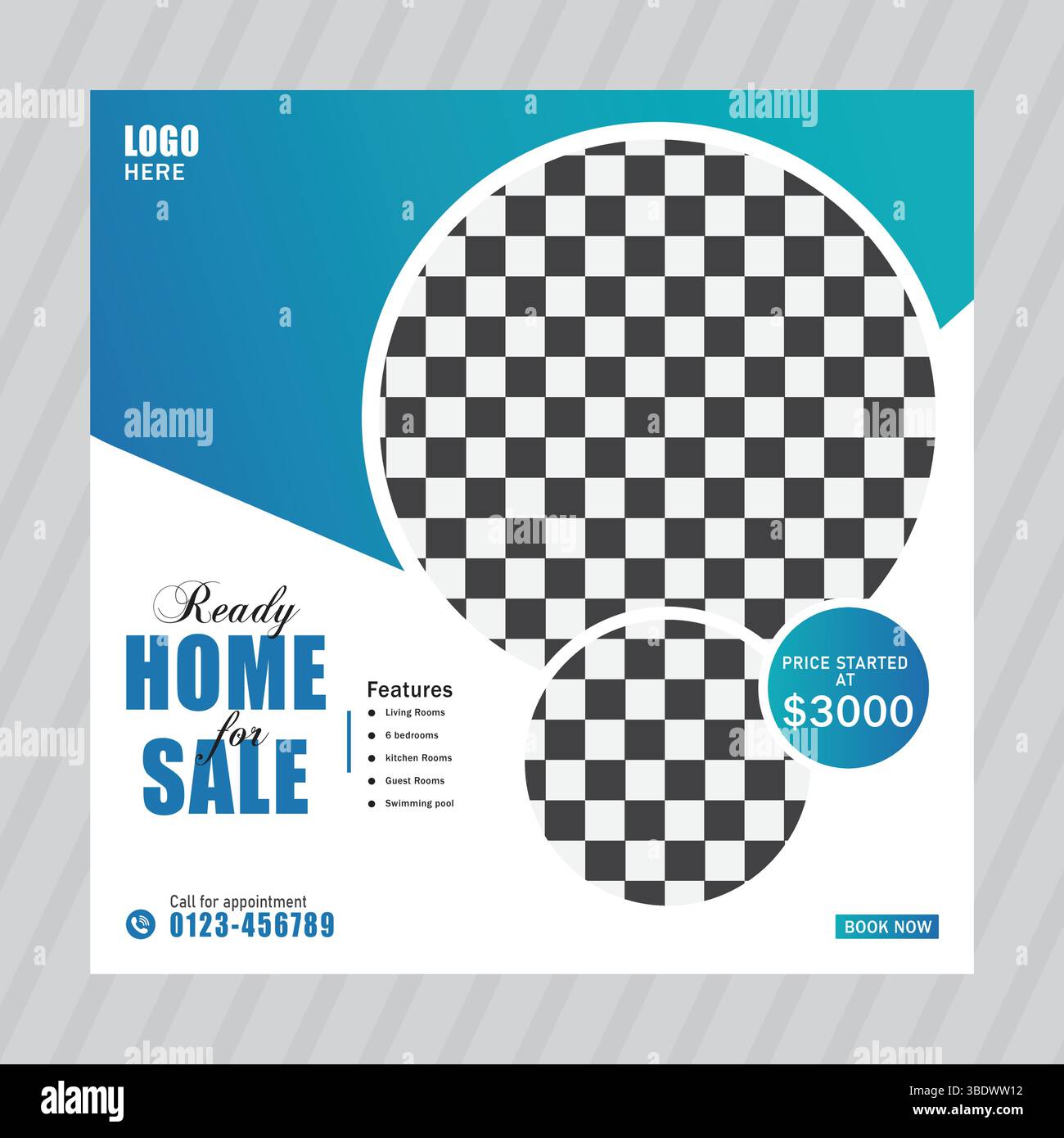 Modern house social media post Stock Vector Image & Art - Alamy