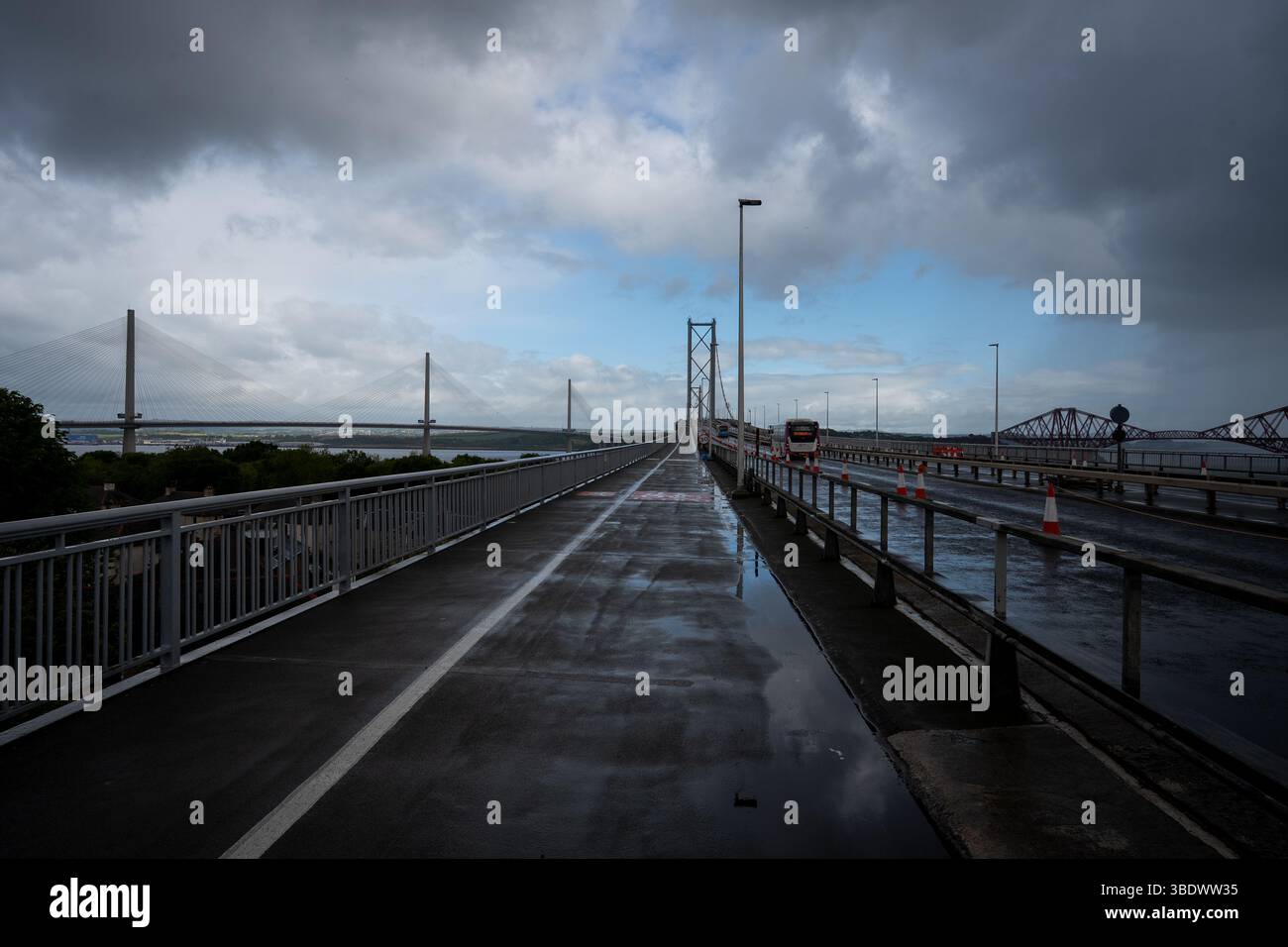 The Forth Road bridge is an iconic attraction in Scotland Stock Photo ...