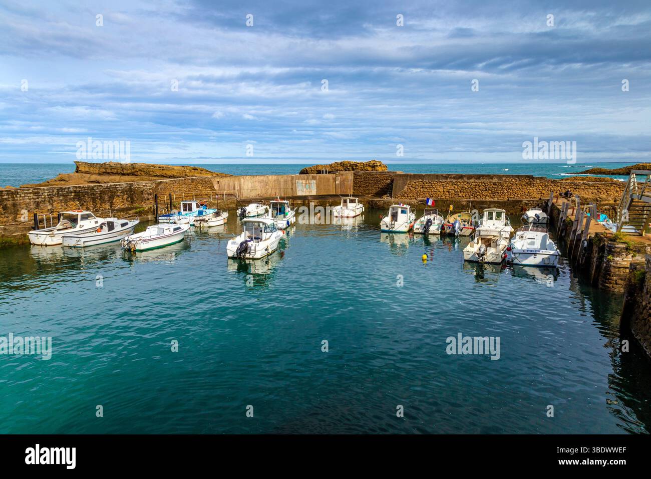 Charming small fishing port Le Port des Pêcheurs, fishing boats ...