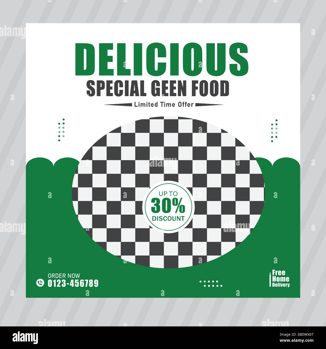 Food Social Media Post Design Stock Vector Image & Art - Alamy