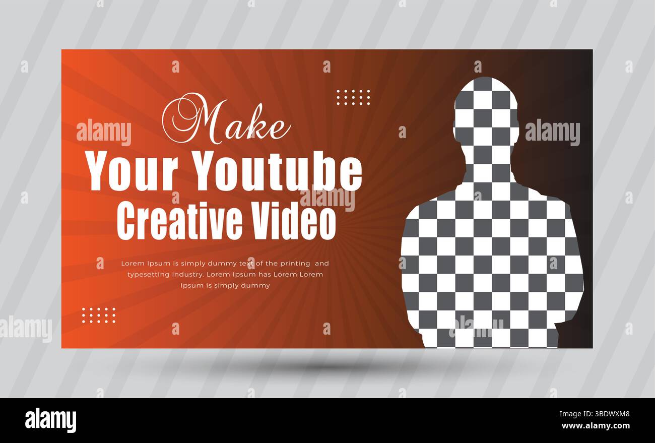 Youtube thumbnail design Stock Vector Image & Art - Alamy