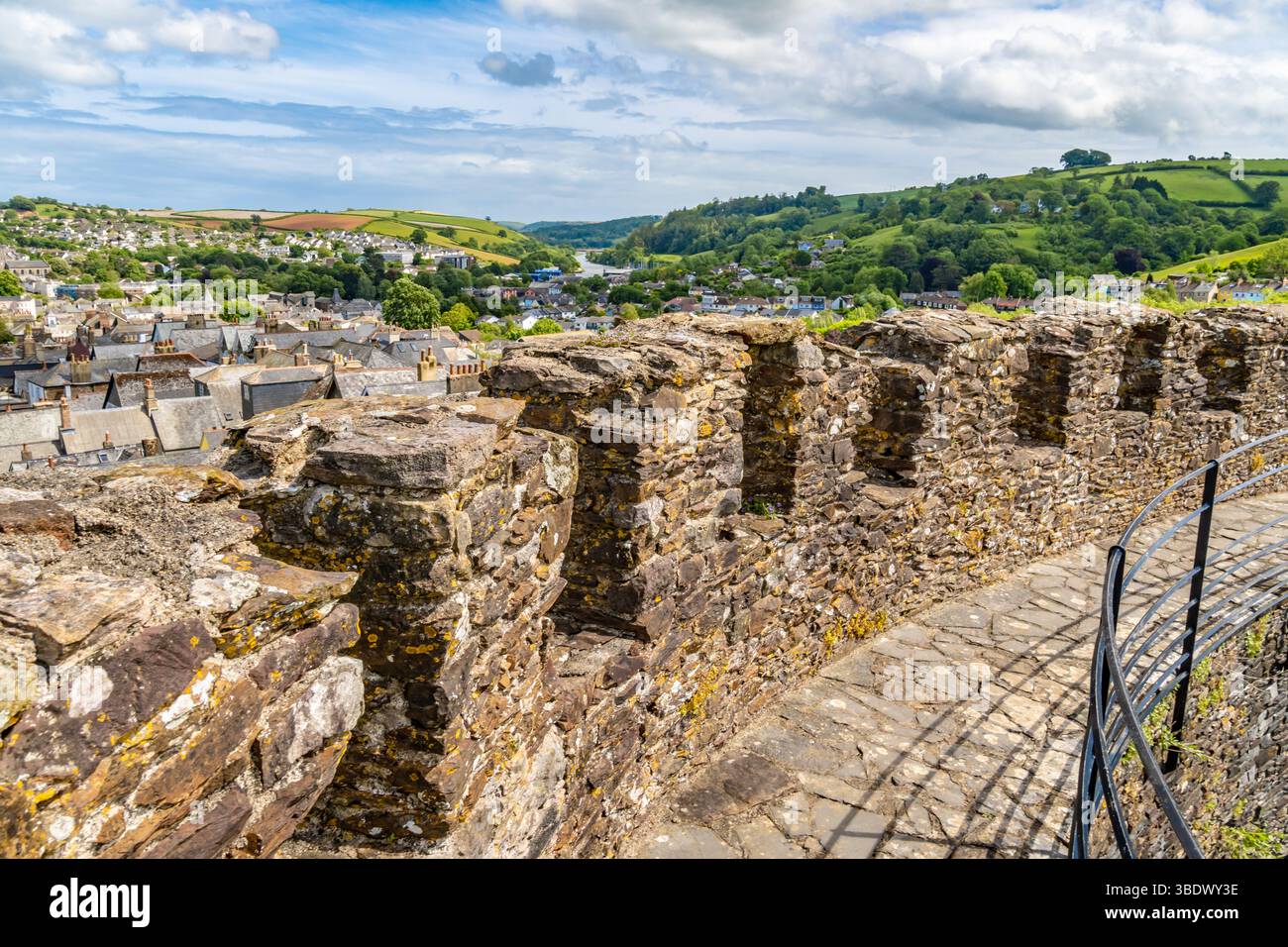 Totnes Castle in Devon, UK Stock Photo - Alamy