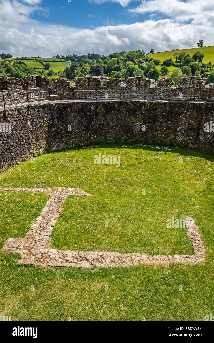 Totnes Castle in Devon, UK Stock Photo - Alamy