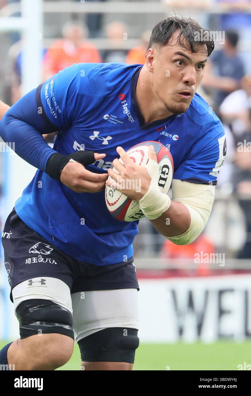 Tokyo, Japan. 25th May, 2025. Saitama Panasonic Wild Knights flanker ...