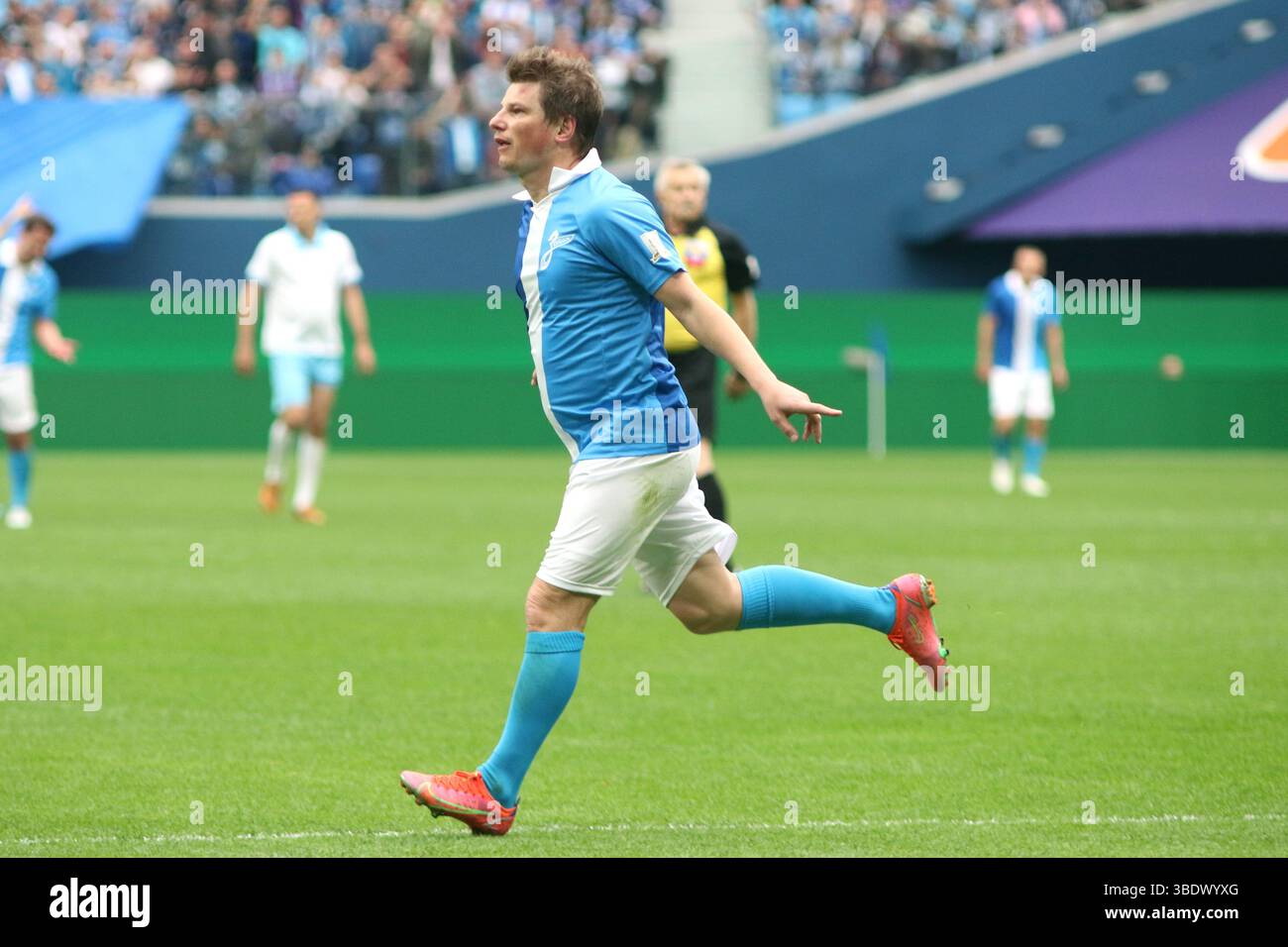 Saint Petersburg, Russia. 25th May, 2025. Andrey Arshavin (10) Zenit St. Petersburg, was seen ...