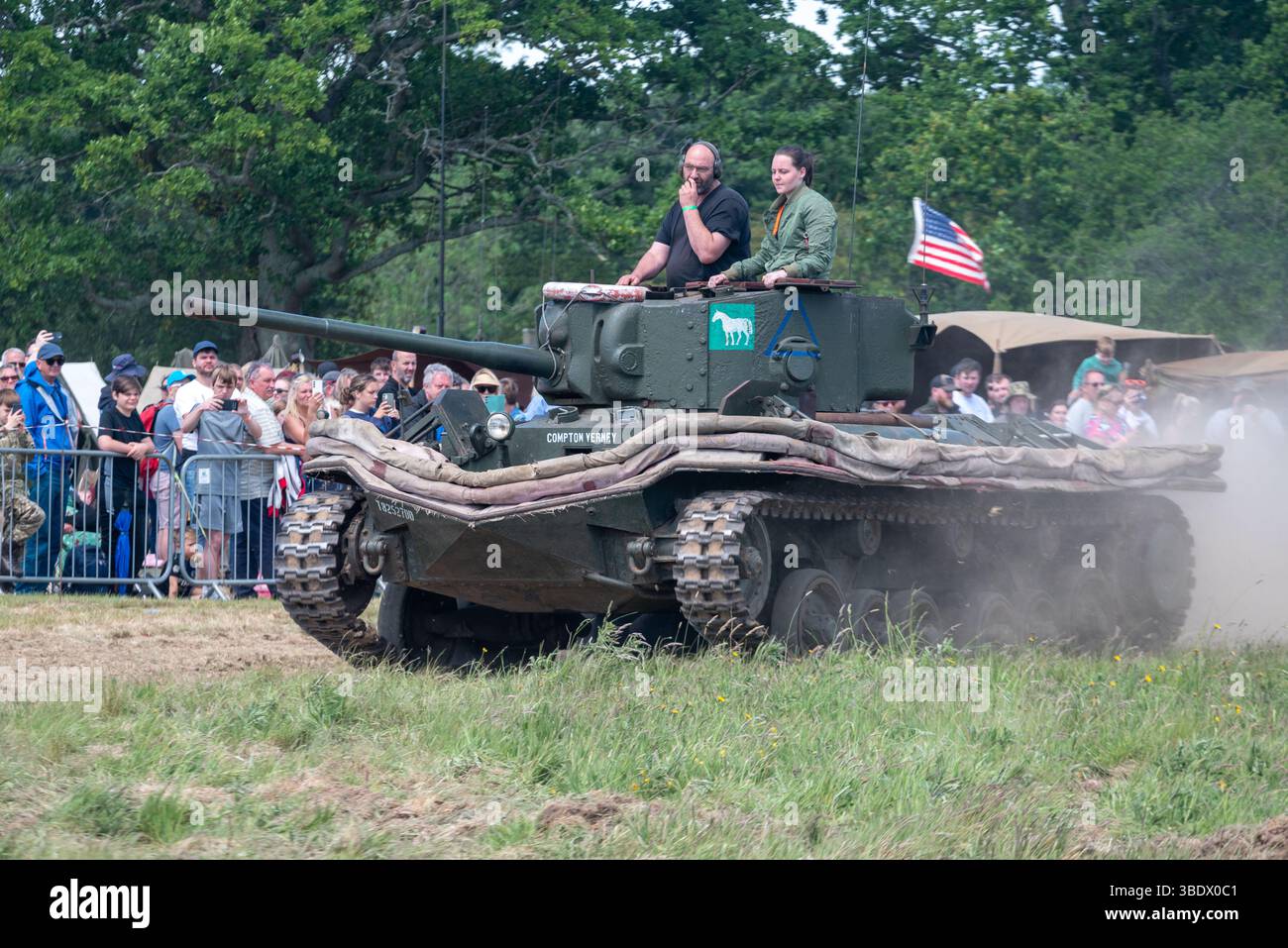 Extremely rare WW2 British Valentine DD or duplex drive tank driving ...