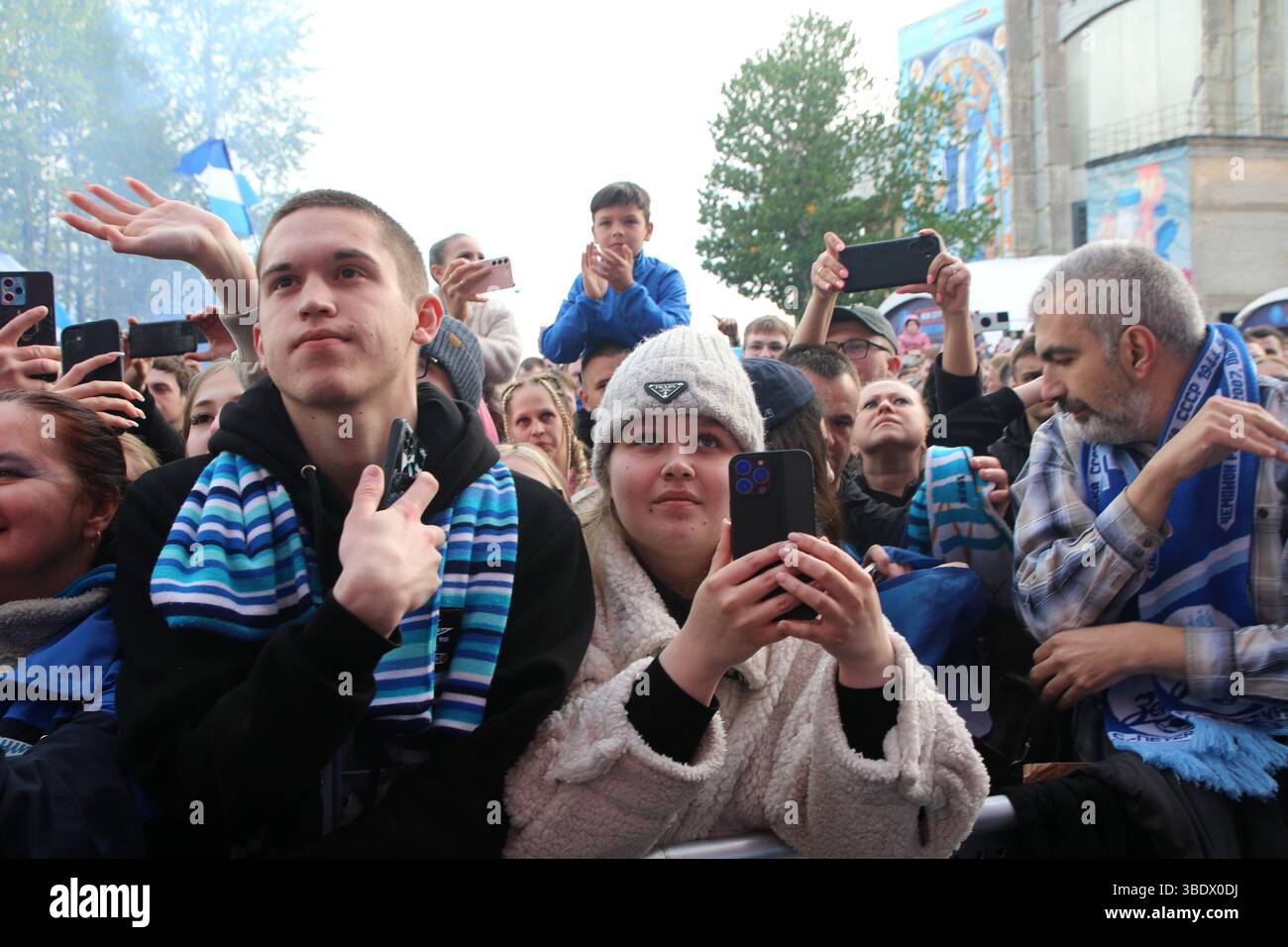 Spectators and fans during the celebration of the 100th anniversary of ...