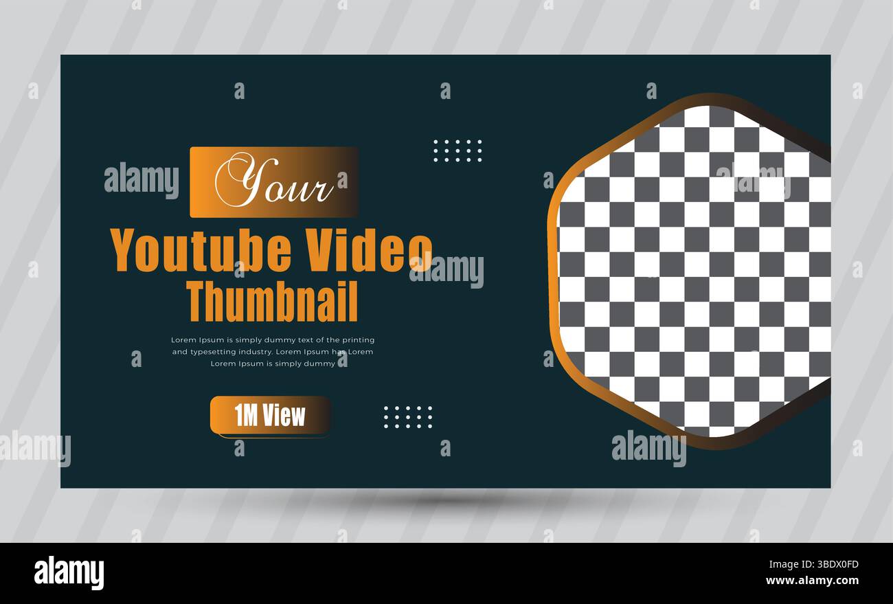 Youtube thumbnail design Stock Vector Image & Art - Alamy