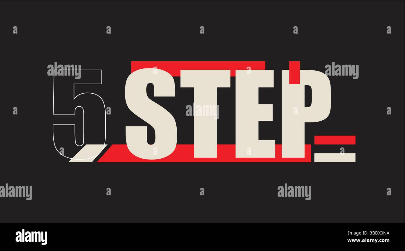 5 step t shirt design Stock Vector Image & Art - Alamy