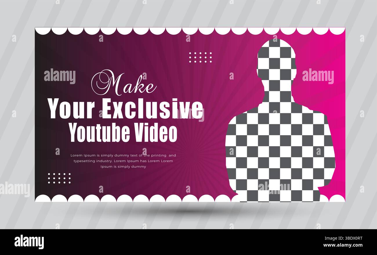 Youtube thumbnail design Stock Vector Image & Art - Alamy