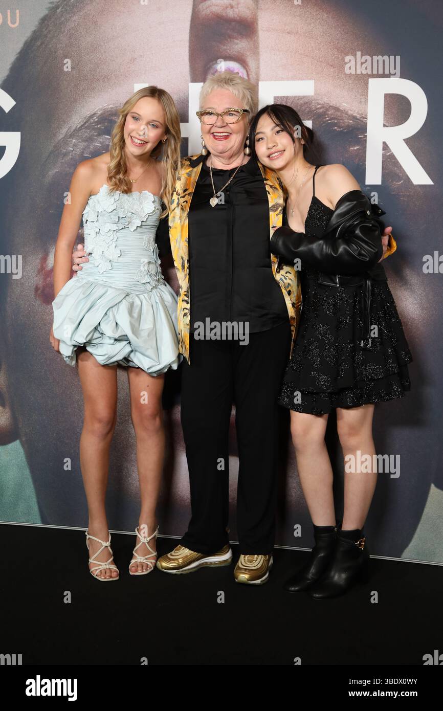 Sydney, Australia. 26th May 2025. L-R: Mischa Heywood (actress in film), Sally-Anne Upton ...