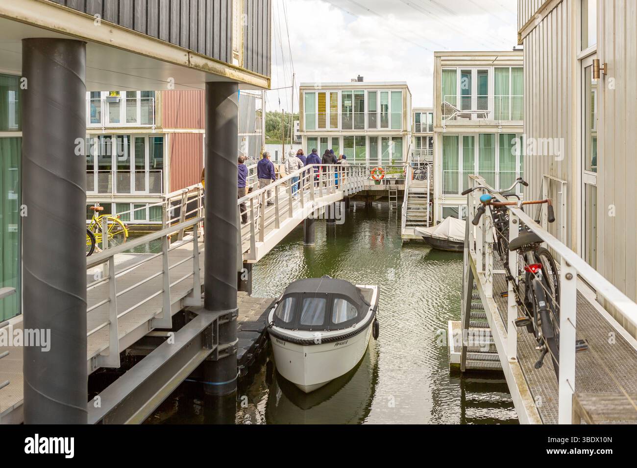 Floating houses in Dutch capital city. Housing market and real estate ...